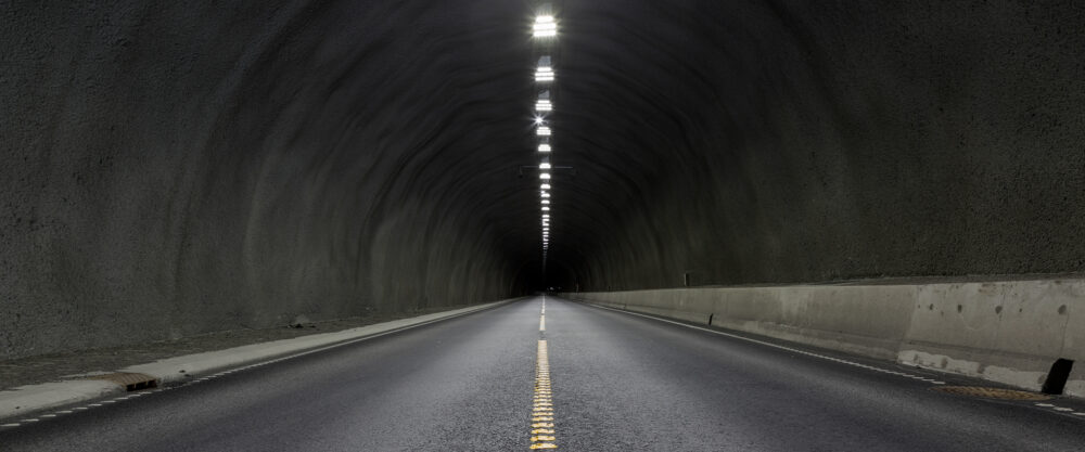 LED tunnel lighting of the Bjørsvik Tunnel | AEC Illuminazione