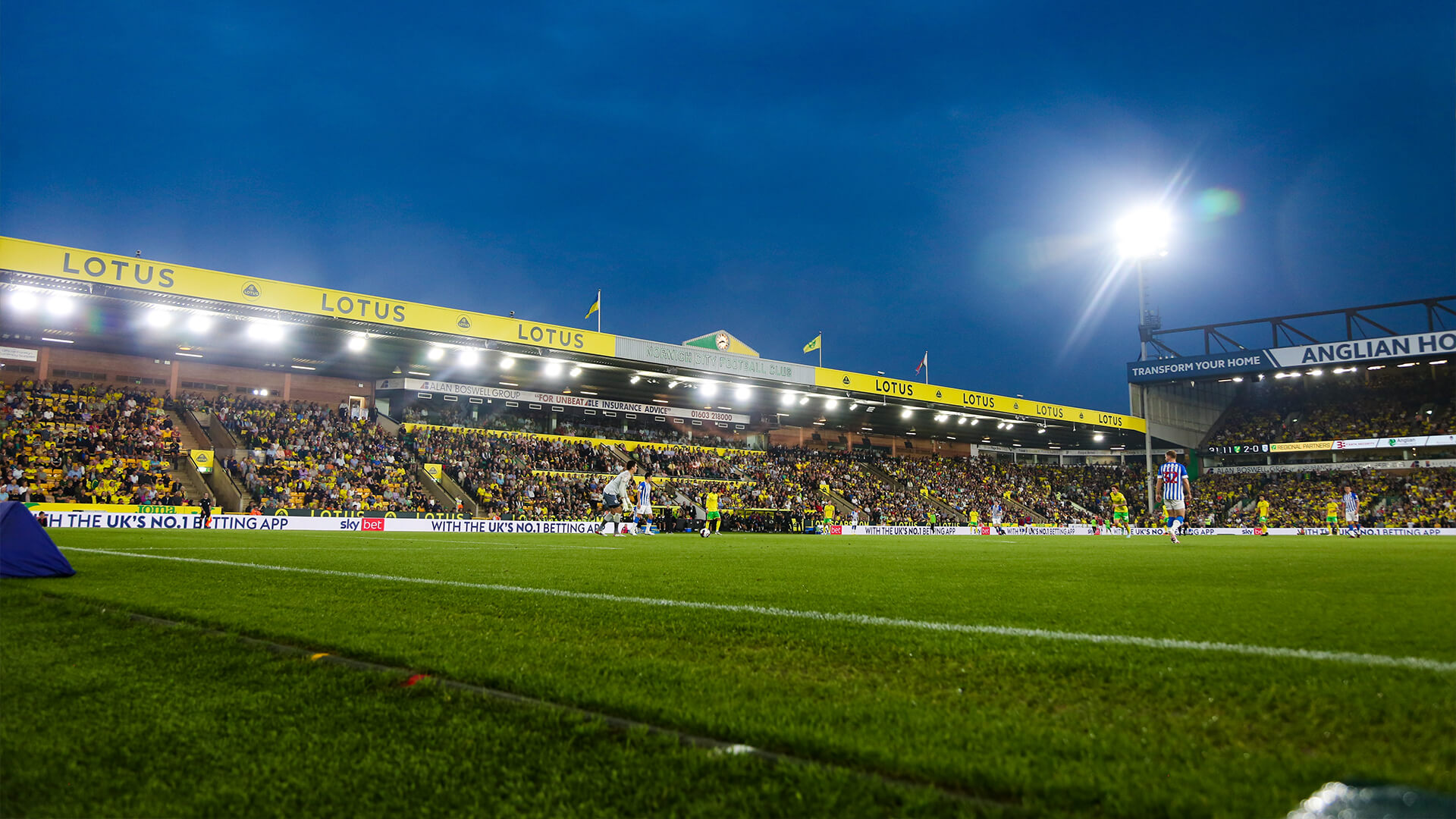 AEC was Stadium Lighting Partner of Norwich FC | Stadium LED lighting